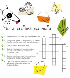 Mots croisés n°07 - les aliments du mois de Septembre - La Table des ...